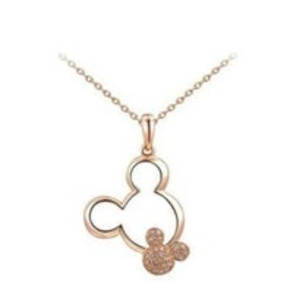Jewelry | Mickey Mouse Pendant Crystal Necklace | Poshmark